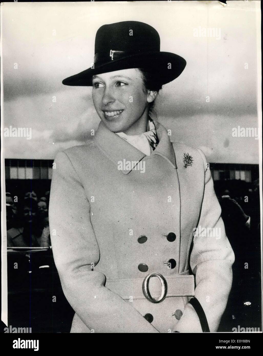 La princesse anne visite des travaux de voiture de rover Banque de ...