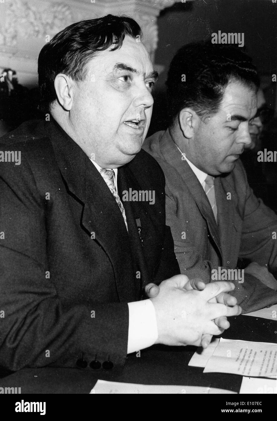 Georgy malenkov Banque d'images noir et blanc - Alamy