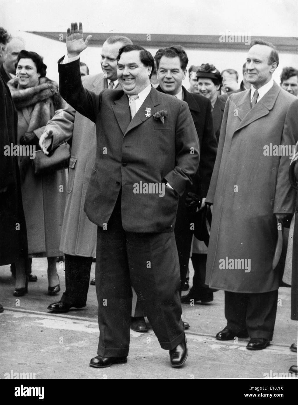 Georgy malenkov Banque d'images noir et blanc - Alamy