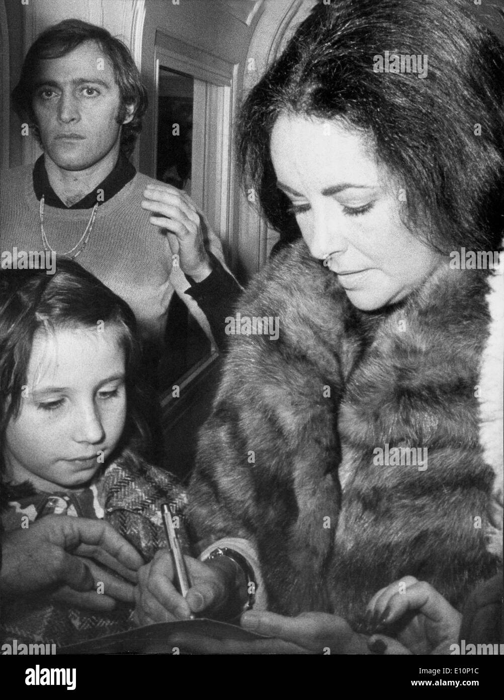 Elizabeth taylor elizabeth taylor Banque d'images noir et blanc - Alamy