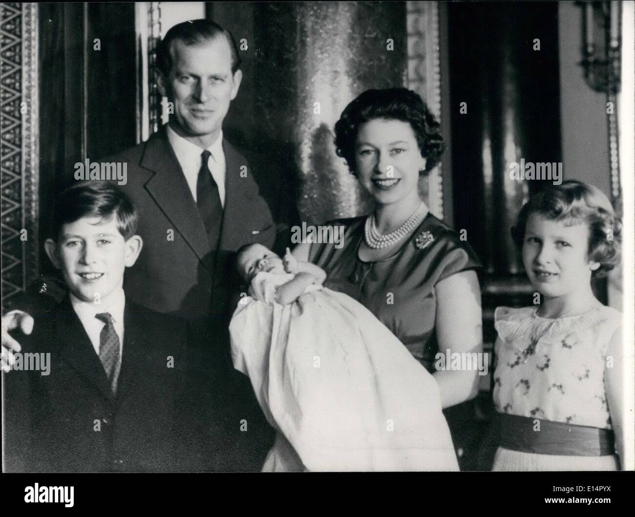 18 avril 2012 - La reine Elizabeth, duc d'Édimbourg, le Prince Philip ...