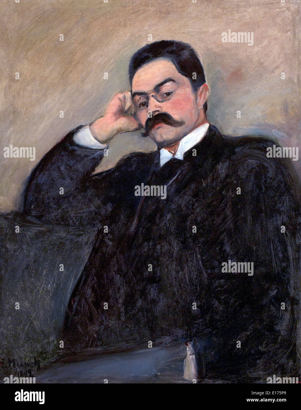 Portrait de Thor Lutken 1892 Edvard Munch 1863 - 1944 La Norvège ... Portrait de Thor Lutken 1892 Edvard Munch 1863 - 1944 La Norvège ...