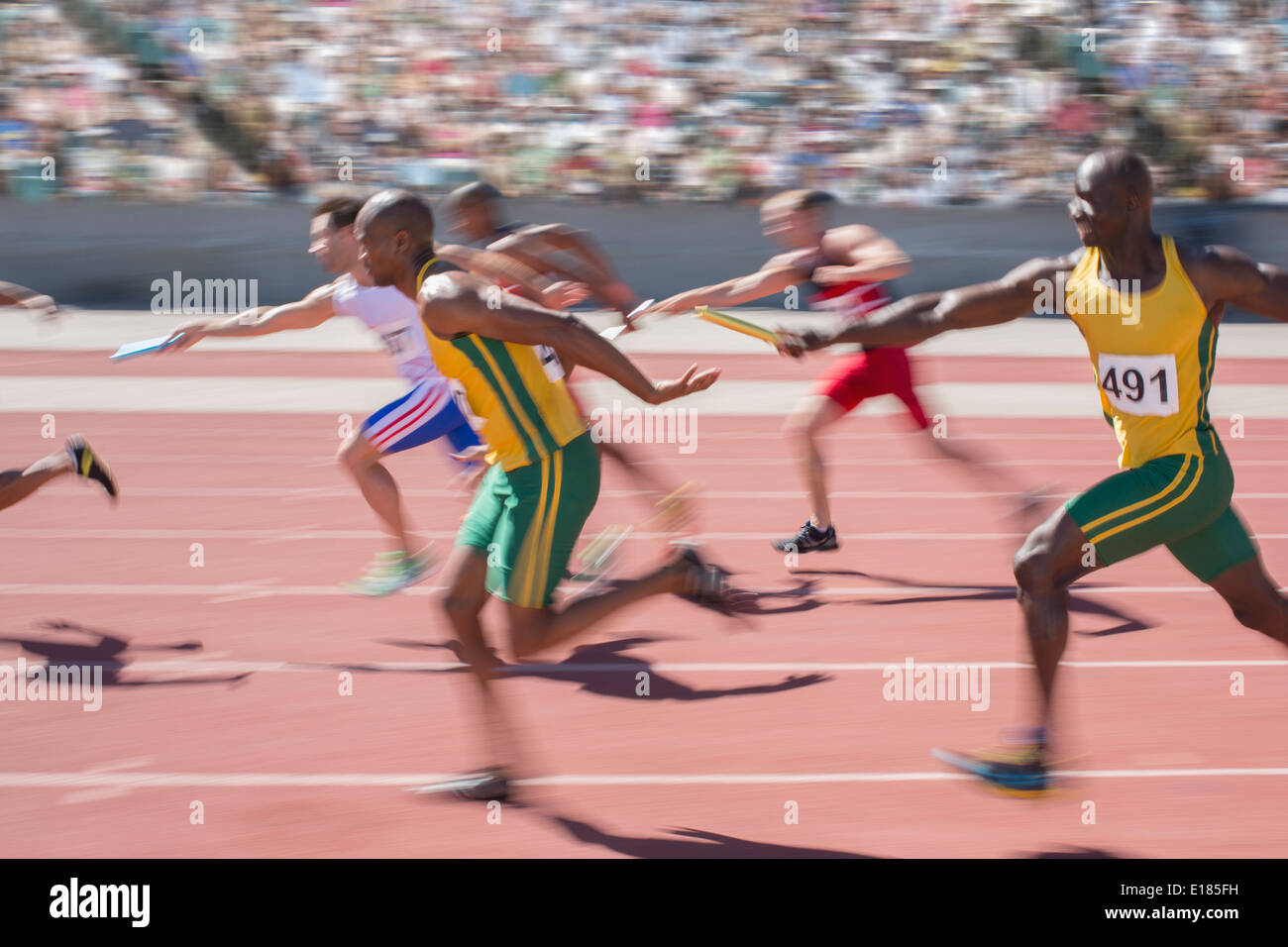 Coureur de relais Banque de photographies et d’images à haute ...