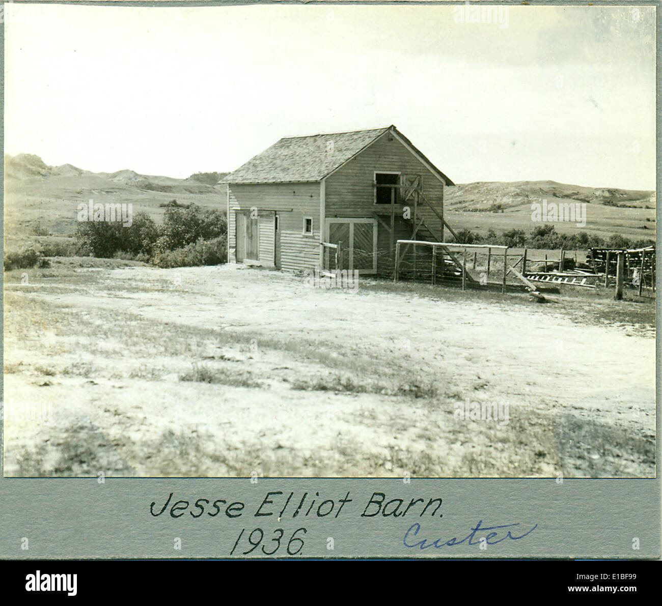 La grange historique Jesse Elliott, construite en 1936, est située à ...