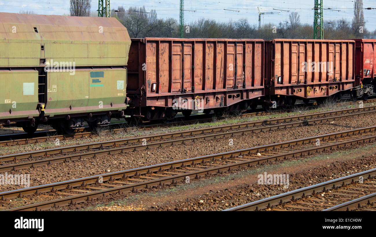 Train de fret logistique Banque de photographies et d’images à haute ...