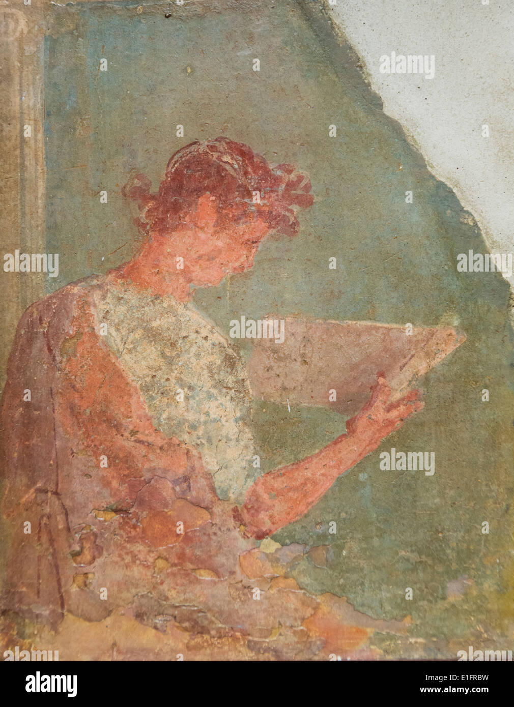 L'Italie. Premier Siècle de fresques de Pompéi girl reading. Claudian ...
