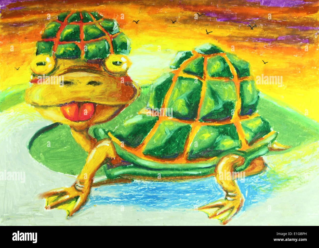 Peinture de reptiles Banque de photographies et d’images à haute résolution - Alamy