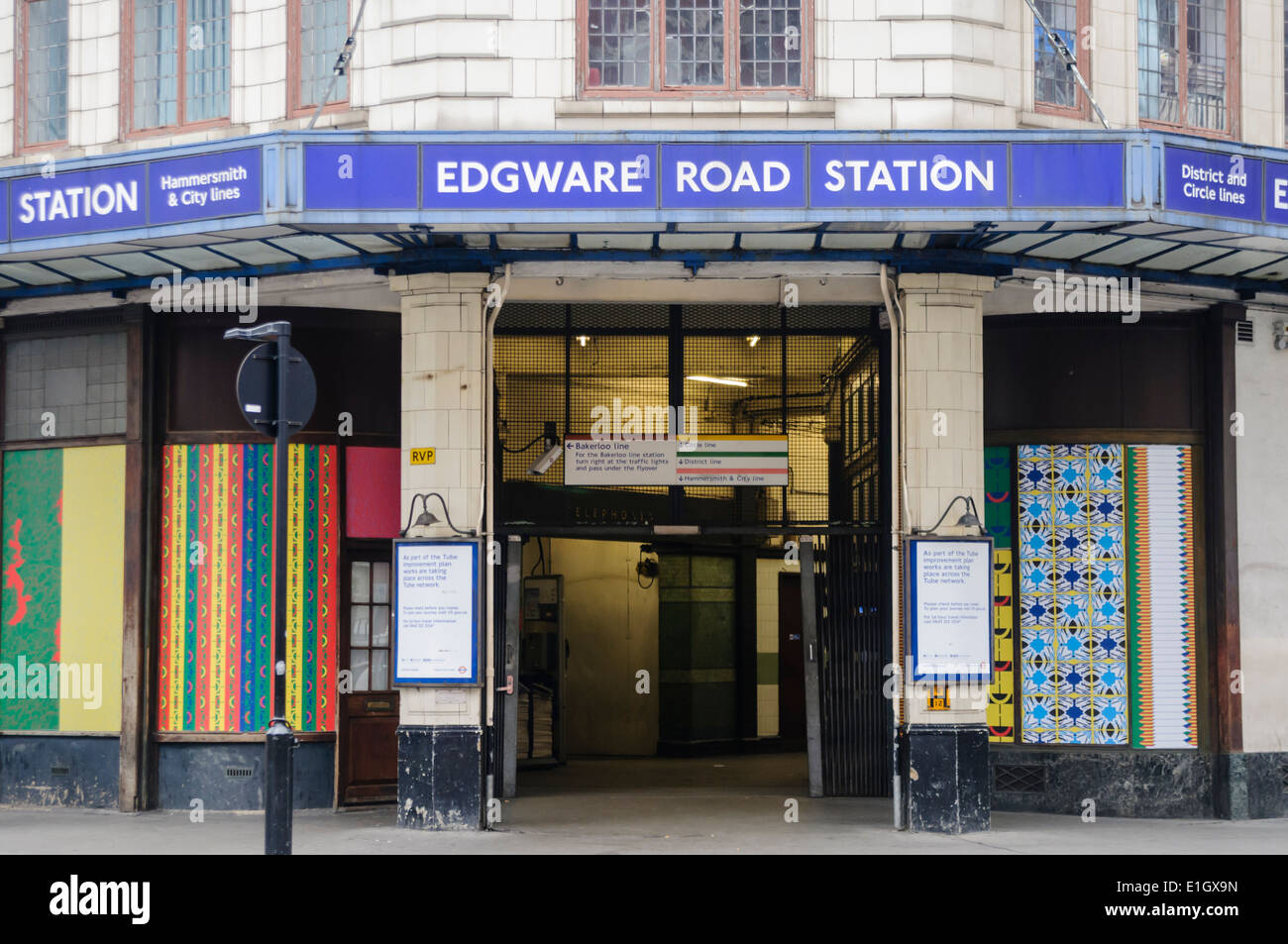 Edgware road london underground station Banque de photographies et d ...