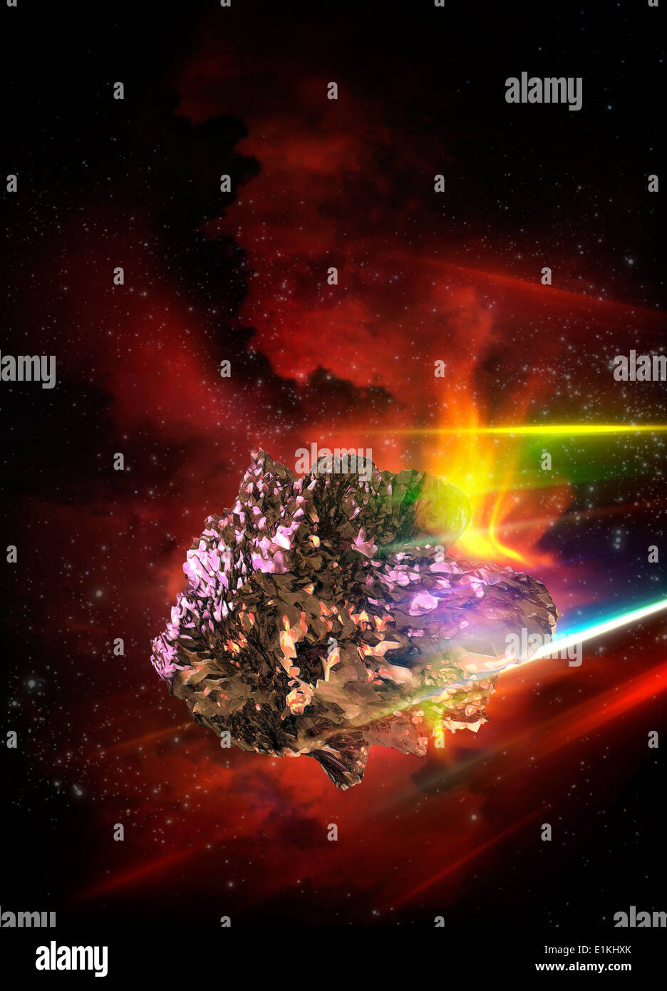 Meteor in space Banque de photographies et d’images à haute résolution ...