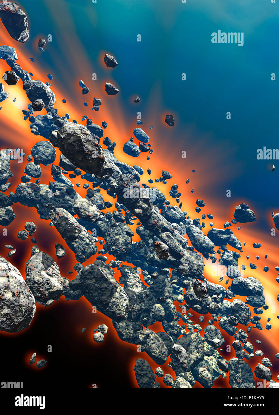 Meteor in space Banque de photographies et d’images à haute résolution ...