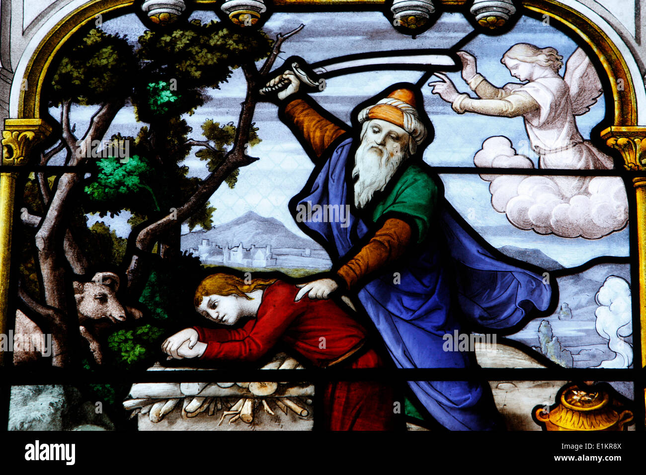 Abraham sacrifiant isaac Banque de photographies et d’images à haute ...