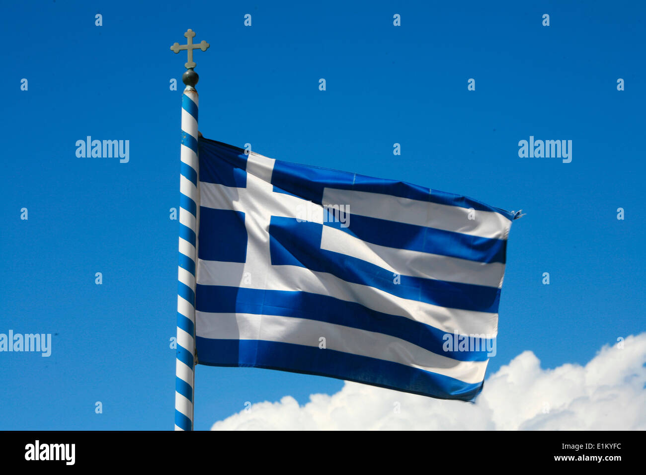 Drapeau grec Banque de photographies et d’images à haute résolution ...