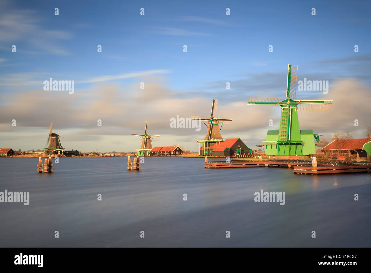 Moulins à vent zaanse schans Banque de photographies et d’images à ...