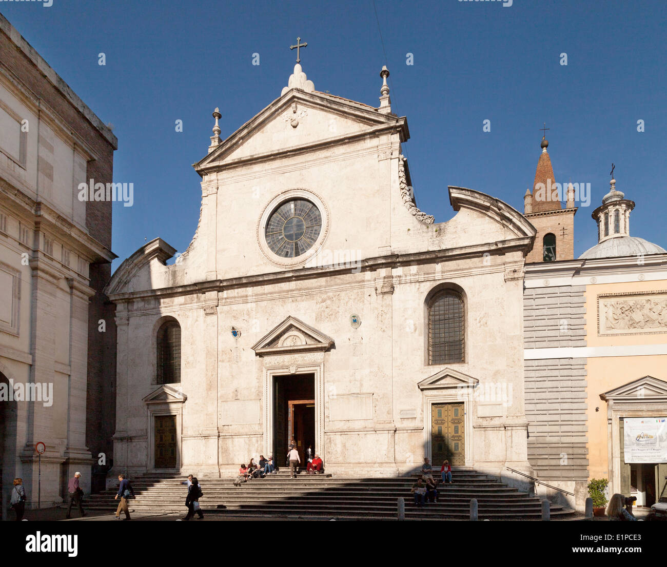 The basilica of santa maria del popolo Banque de photographies et d ...