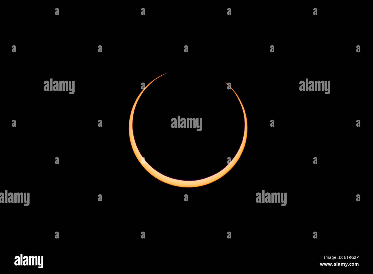 Annular solar eclipse Banque de photographies et d’images à haute ...