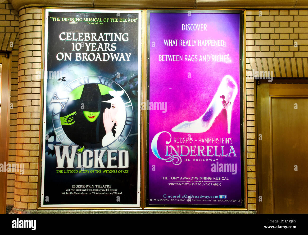 Affiches musicales broadway Banque de photographies et d’images à haute ...