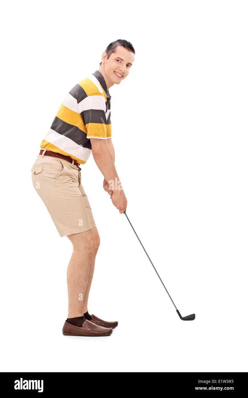 Golfer profile Banque de photographies et d’images à haute résolution ...