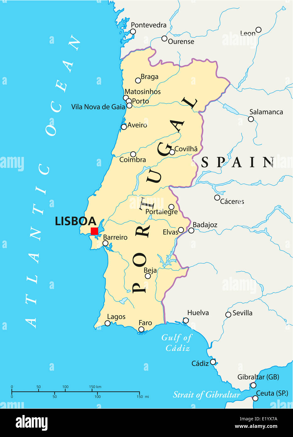 Lisbonne carte du portugal » Vacances - Guide Voyage