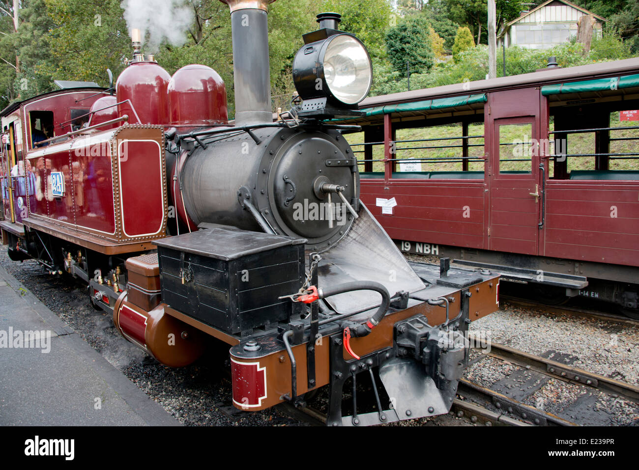 L'Australie, Victoria, Melbourne, Dandenong Ranges. Puffing Billy Steam ...