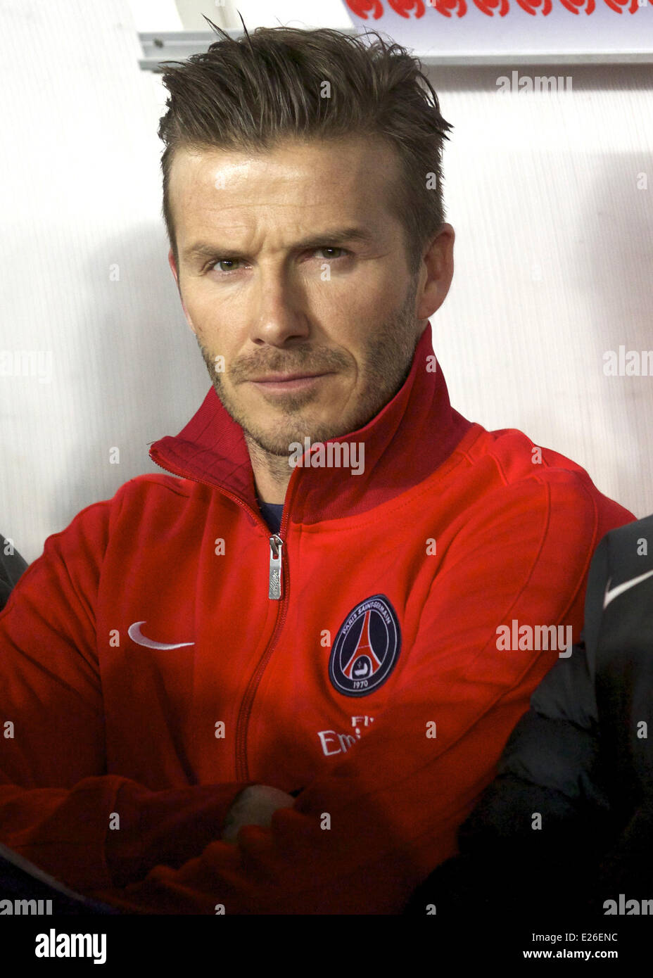 David Beckham joue son premier match pour le Paris Saint-Germain (PSG ...