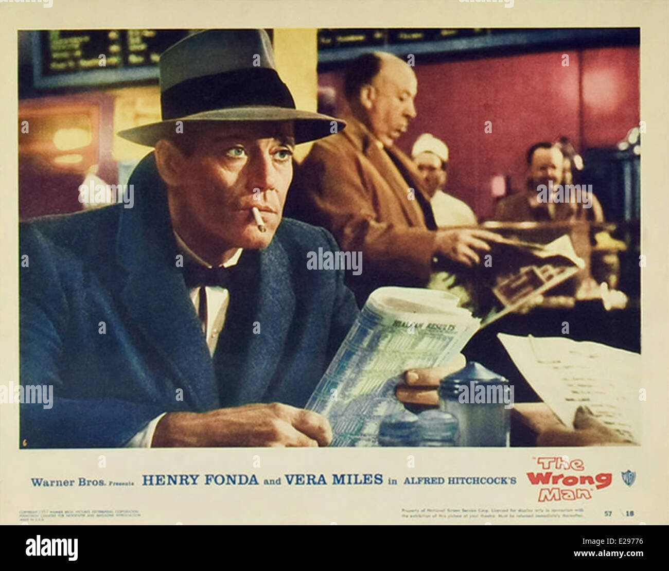 Suspence the wrong man movie poster lobby card director Banque de ...