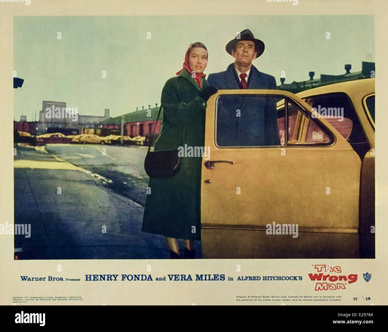 Suspence the wrong man movie poster lobby card director Banque de ...