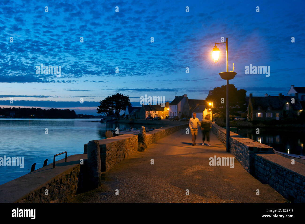 France, Morbihan, la rivière d'Etel, ile de Saint Cado (Saint Cado's ...