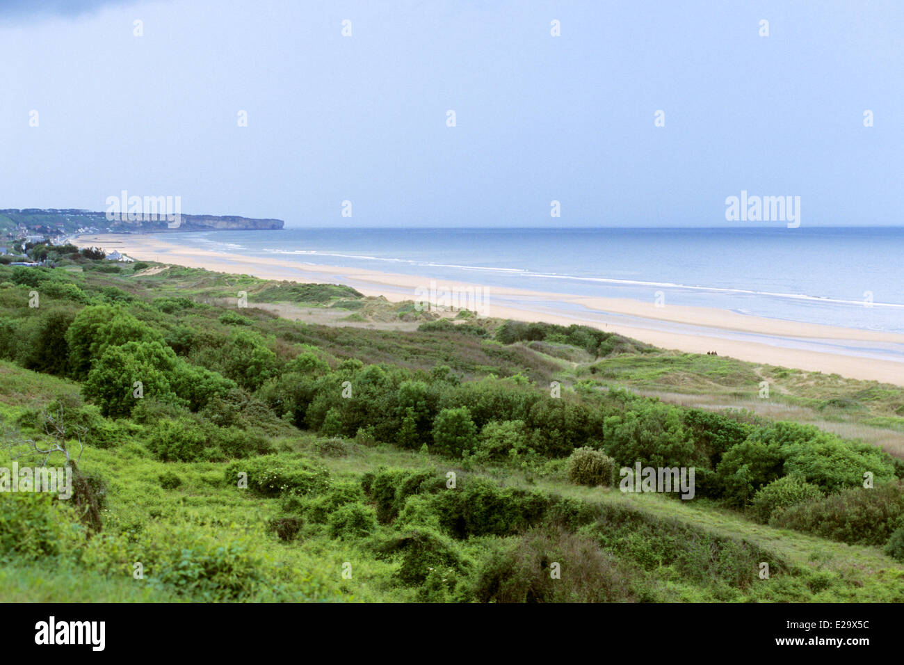 France, Calvados, Colleville sur Mer, Omaha Beach, plage du ...