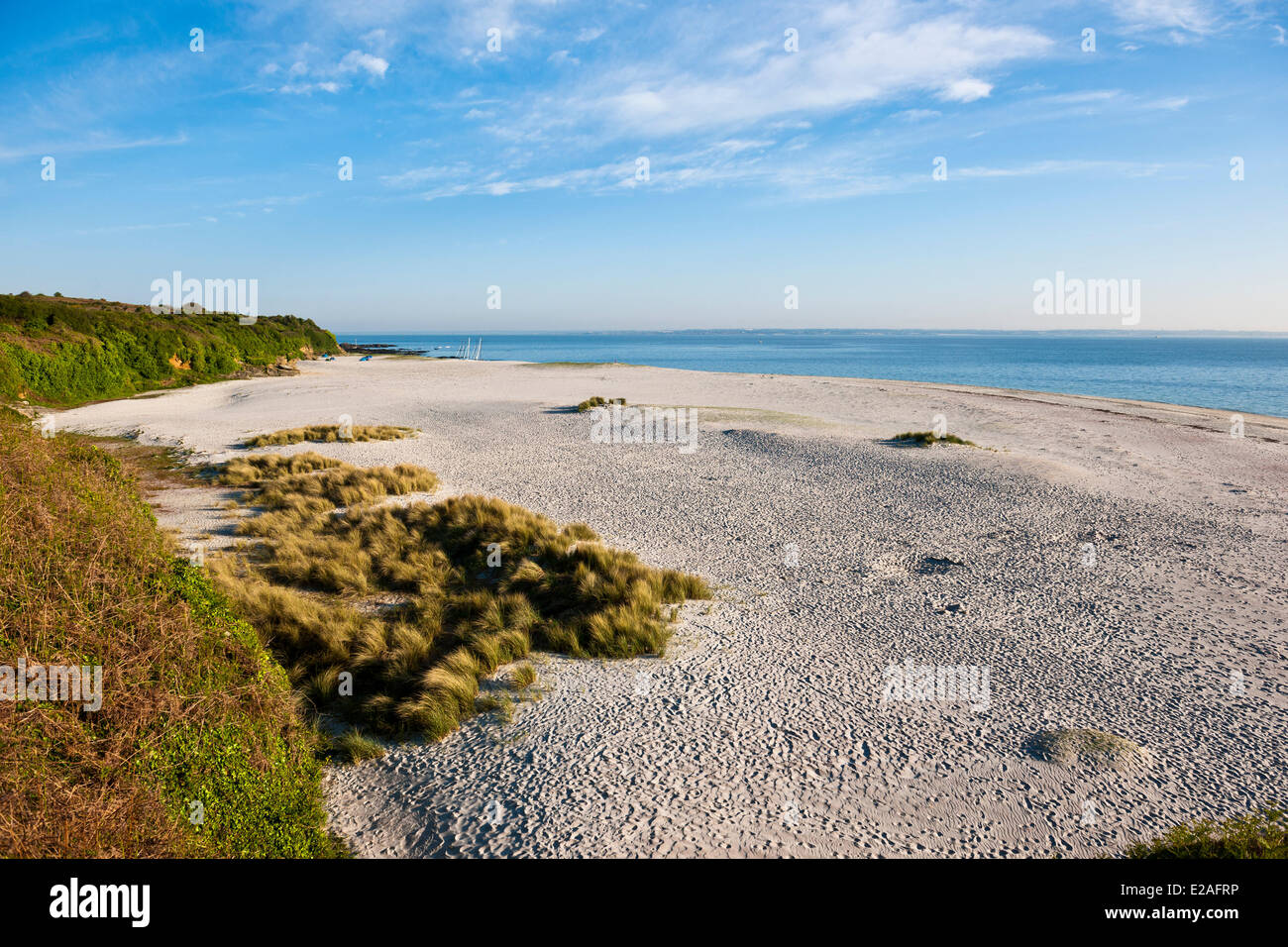 France, Morbihan, Ile de Groix, Plage des Grands Sables (la grande ...