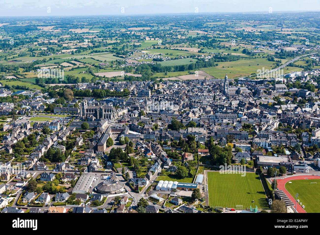 Avranches vue aerienne Banque de photographies et d’images à haute ...