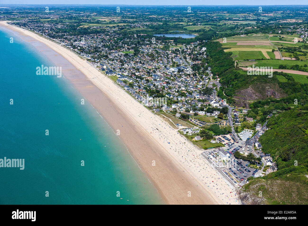 France, Manche, Jullouville (vue aérienne Photo Stock - Alamy