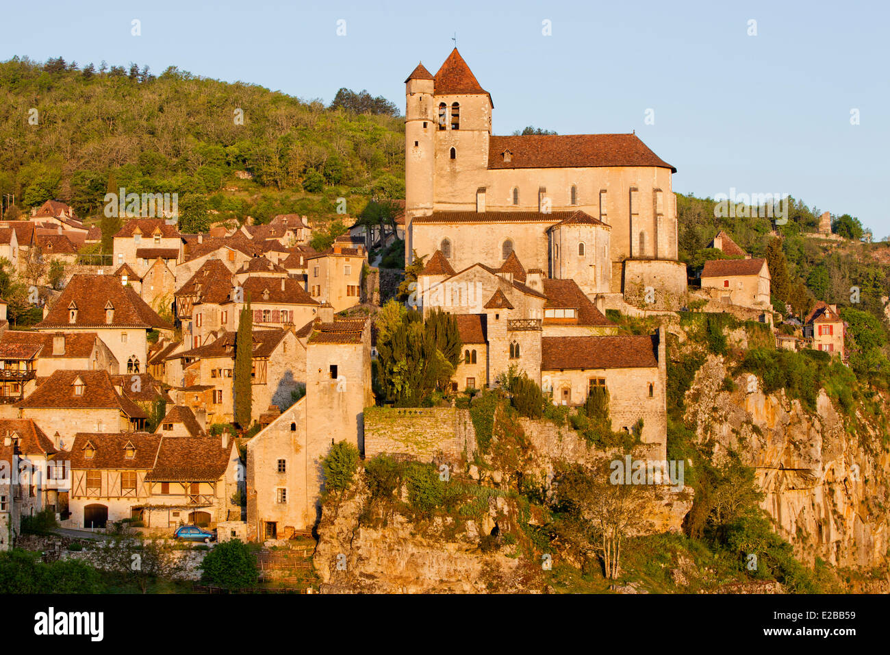 France, Lot, Vallée du Lot, Saint Cirq Lapopie, étiqueté Les Plus Beaux ...