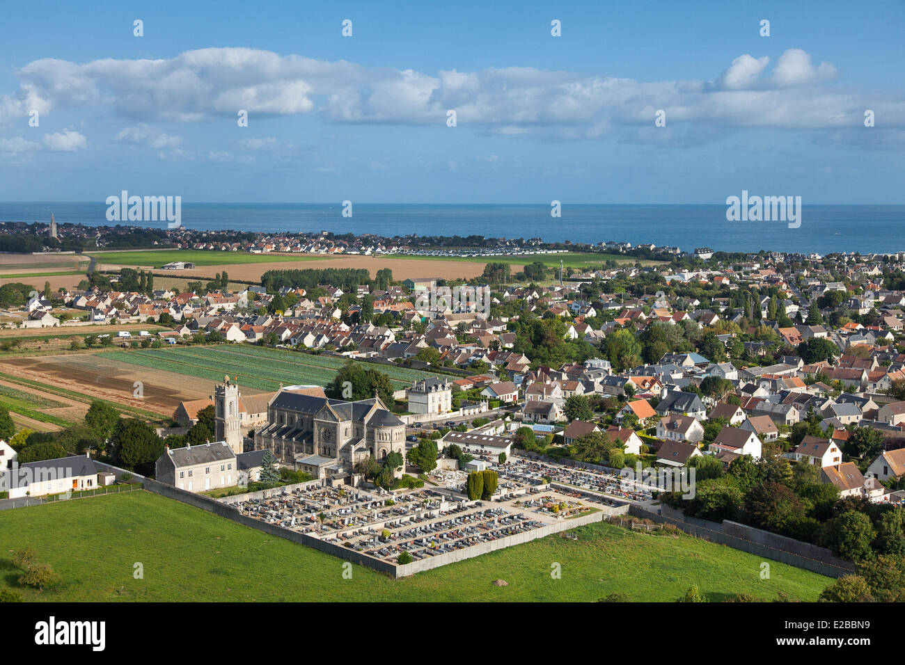 France, Calvados, Luc sur Mer (vue aérienne Photo Stock - Alamy
