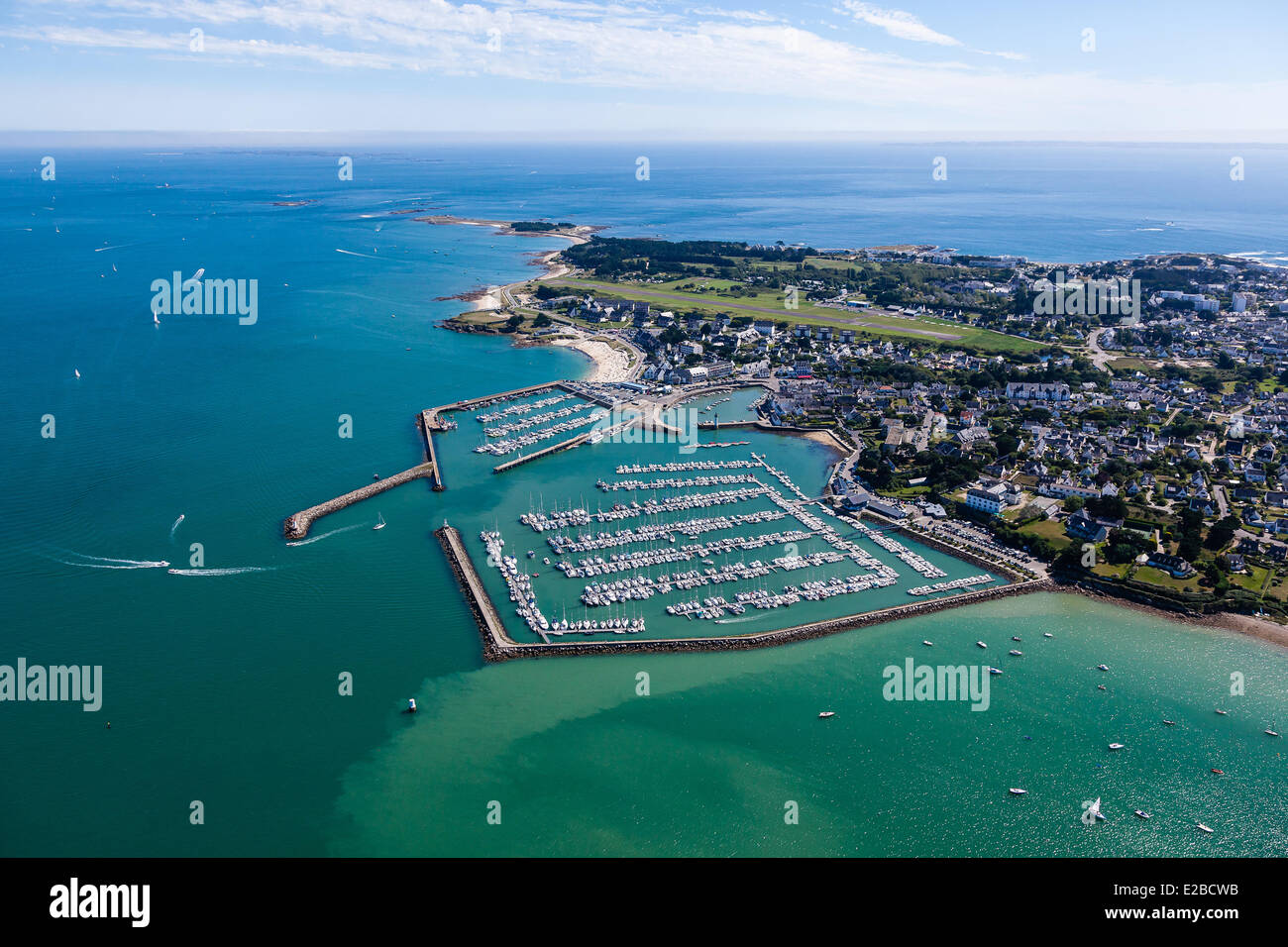 France, Morbihan, Quiberon, Côte Sauvage (la Côte sauvage), Port ...