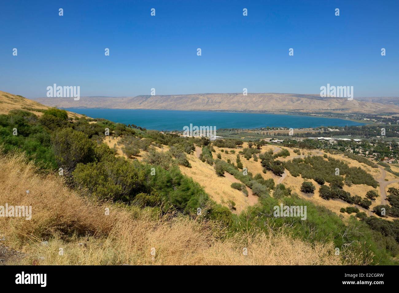 Israël, quartier Nord, la Galilée, Tibériade, Mer de Galilée (lac de ...