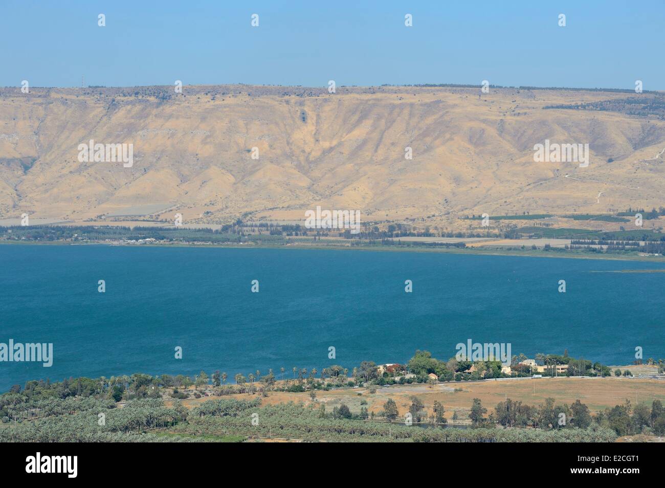 Israël, quartier Nord, la Galilée, Tibériade, Mer de Galilée (lac de ...