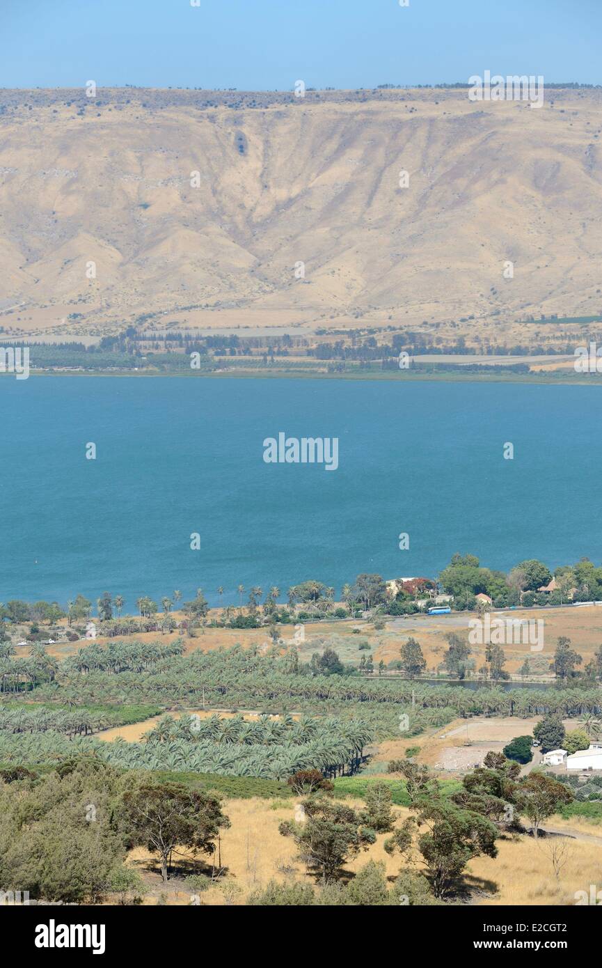 Israël, quartier Nord, la Galilée, Tibériade, Mer de Galilée (lac de ...