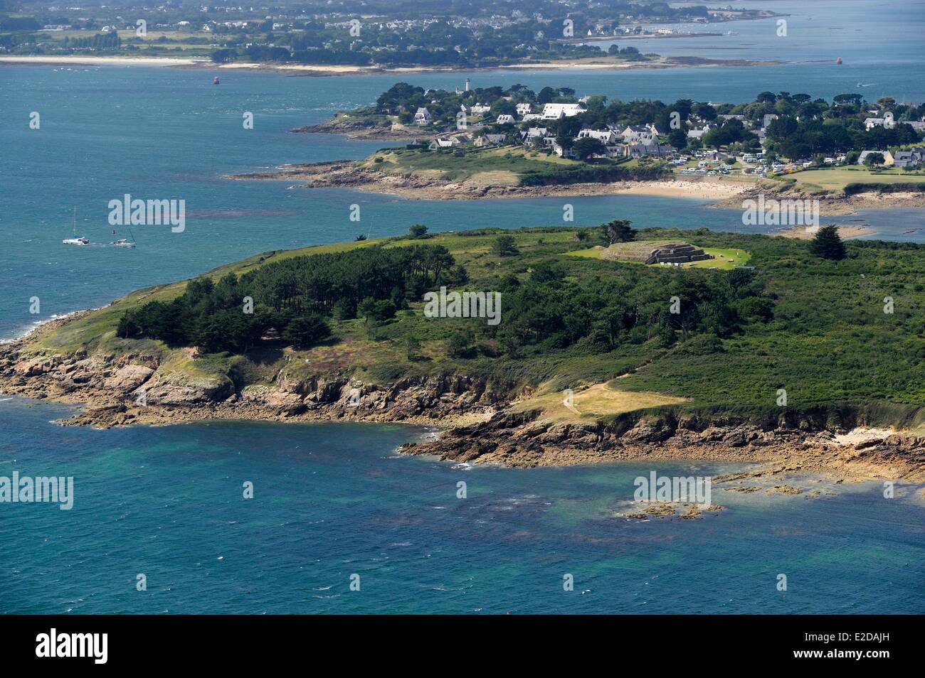 France, Morbihan, Golfe du Morbihan (Golfe du Morbihan), presqu'île de Rhuys, Arzon, Petit Mont ...