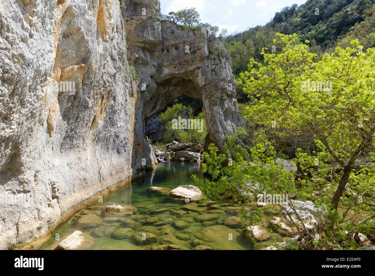 La France, l'Hérault, Ravin des Arcs, Lamalou vallée, Saint Martin de ...