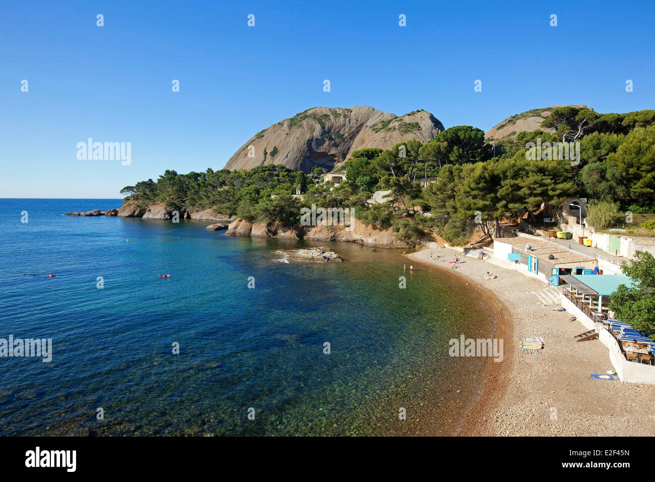 France, Bouches du Rhône, Parc National des Calanques, La Ciotat, Cove ...