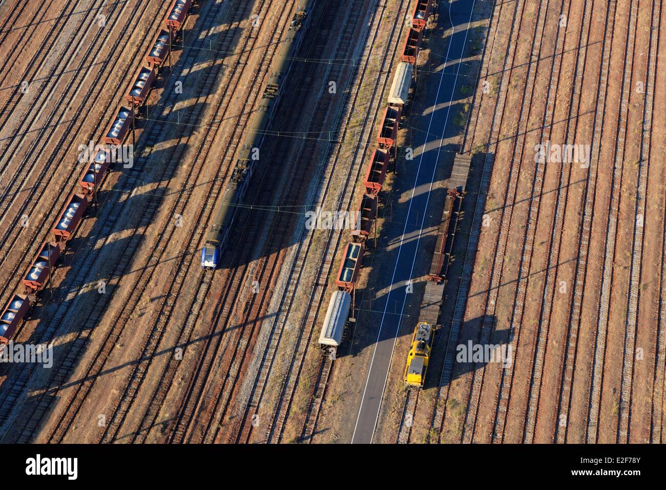 France, Yvelines, Trappes en Yvelines, ancienne gare de triage cargo et ...