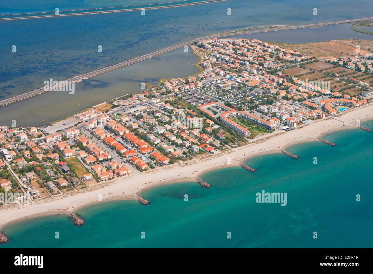 France, Herault, Frontignan (vue aérienne Photo Stock - Alamy
