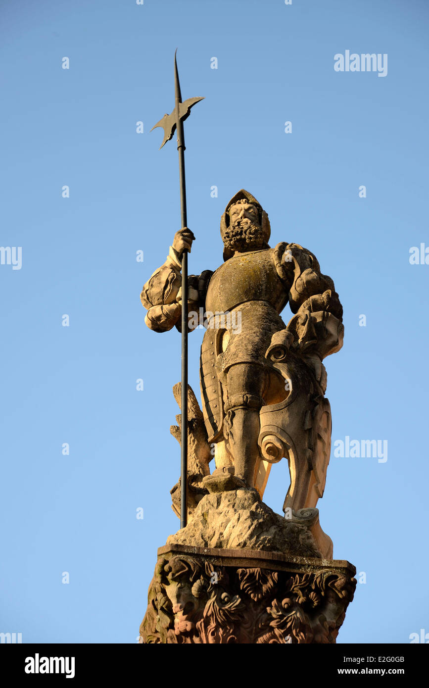 France Haut Rhin Mulhouse Place de la réunion fontaine Stockbrunnen Le ...