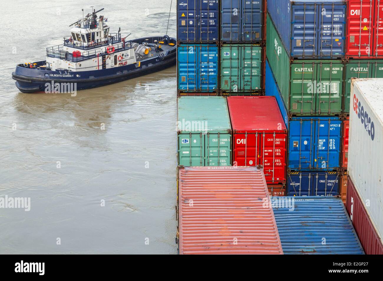 Canal de Panama Panama Pedro Miguel locks voile CGM CGM Alcazar ...