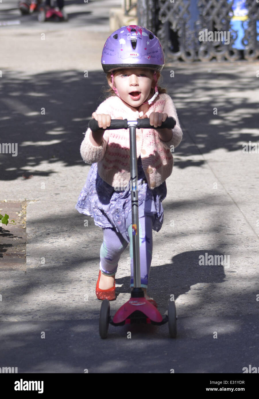 Matthew Broderick prend ses enfants à l'école de West Village avec ...