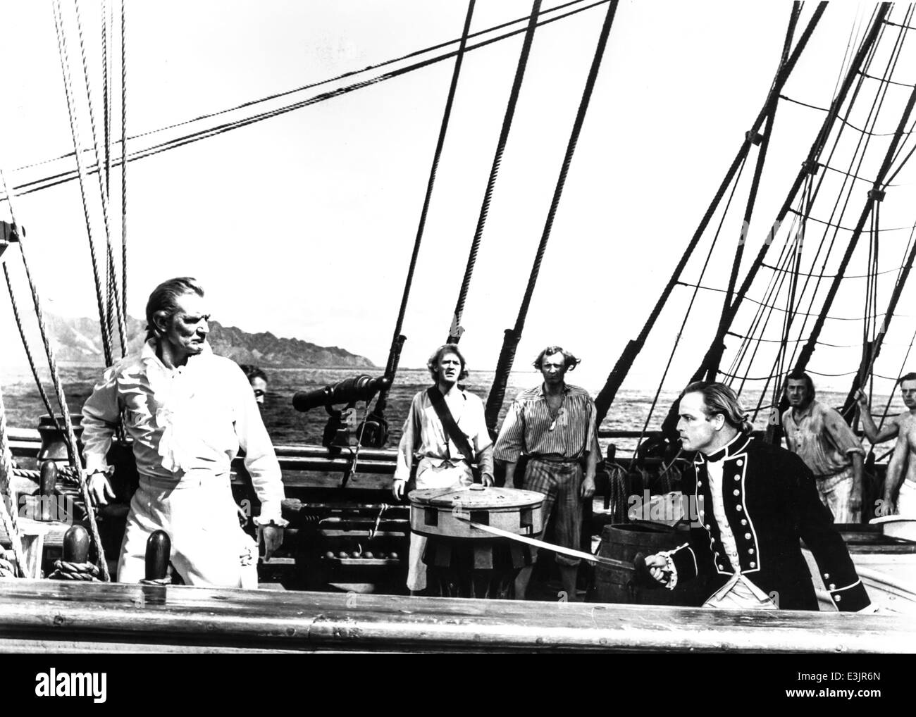 Mutinerie sur le Bounty,Marlon Brando et Trevor howard,1962 Photo Stock ...