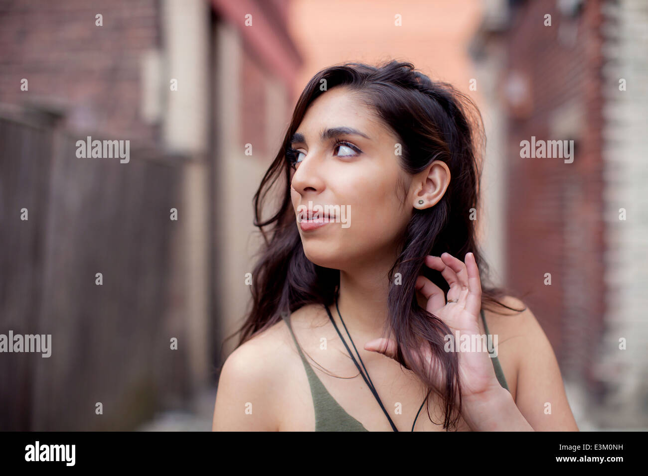 Portrait of attractive young woman, Massachusetts, USA Photo Stock - Alamy
