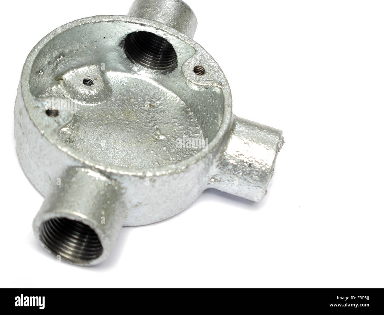 Un conduit en acier galvanisé fort à trois voies pour une utilisation ...