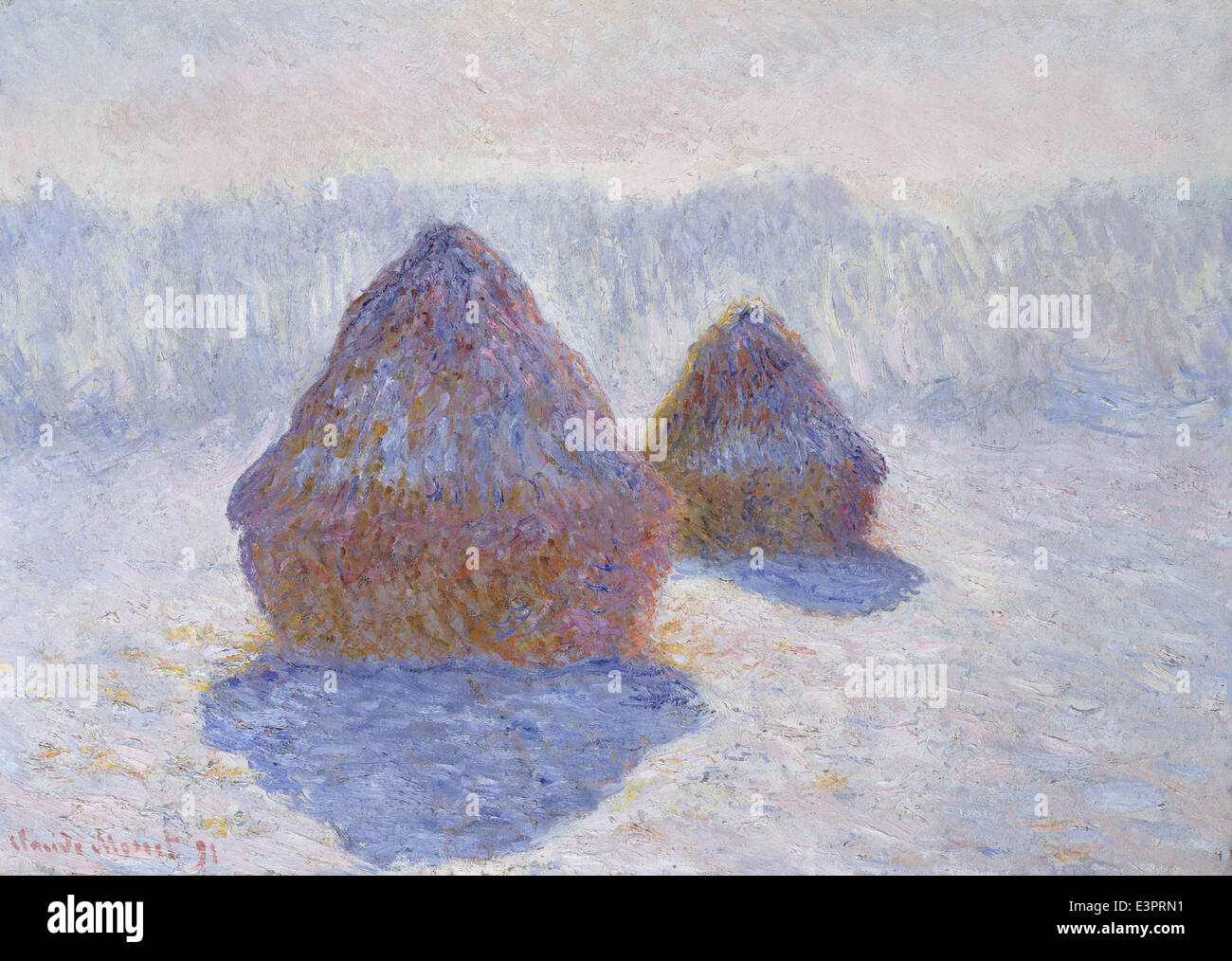 Les meules de claude monet Banque de photographies et d’images à haute ...