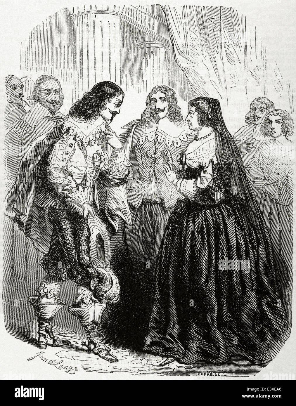 Louis XIII de France (1601-1643). Interview de Louis XIII et sa mère ...